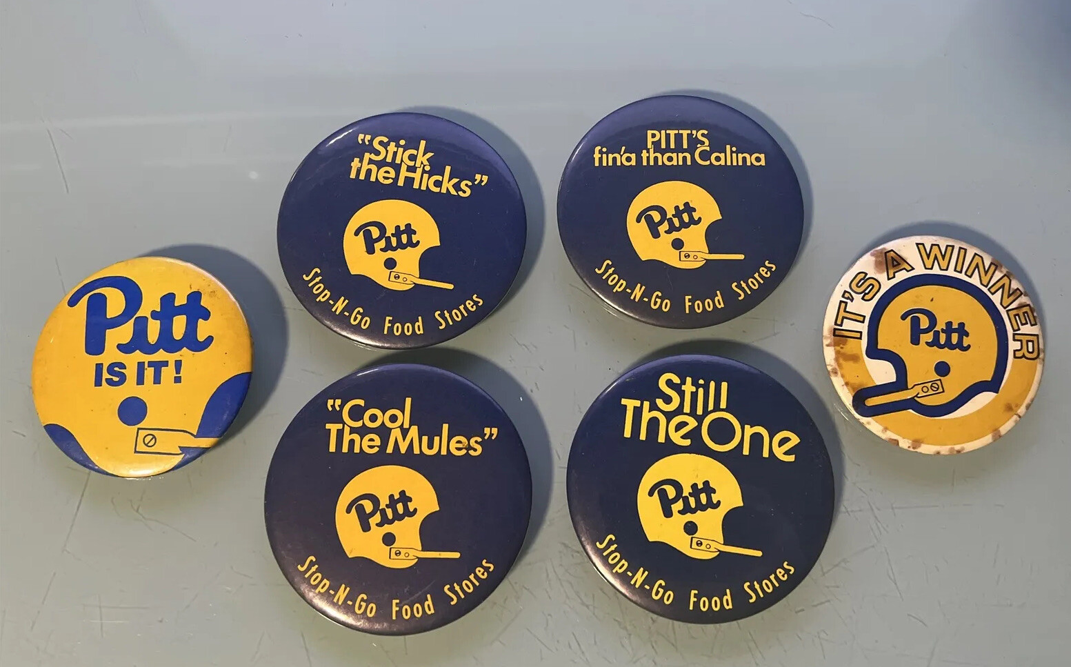 Pitt Panthers Football Buttons/Pins Stop-N-Go Lot of 6 | eBay