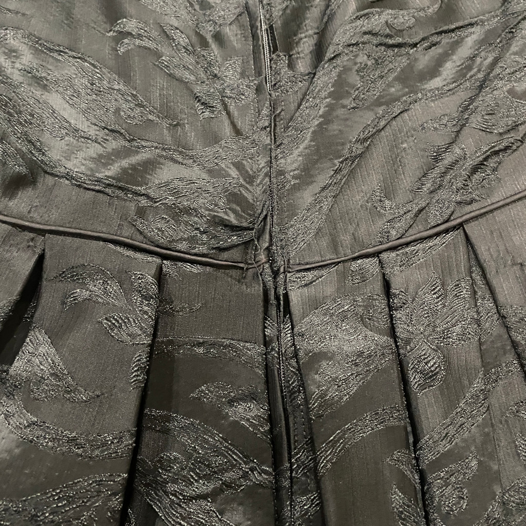 Vintage Black Brocade 50’s Style Cocktail Dress - Gem