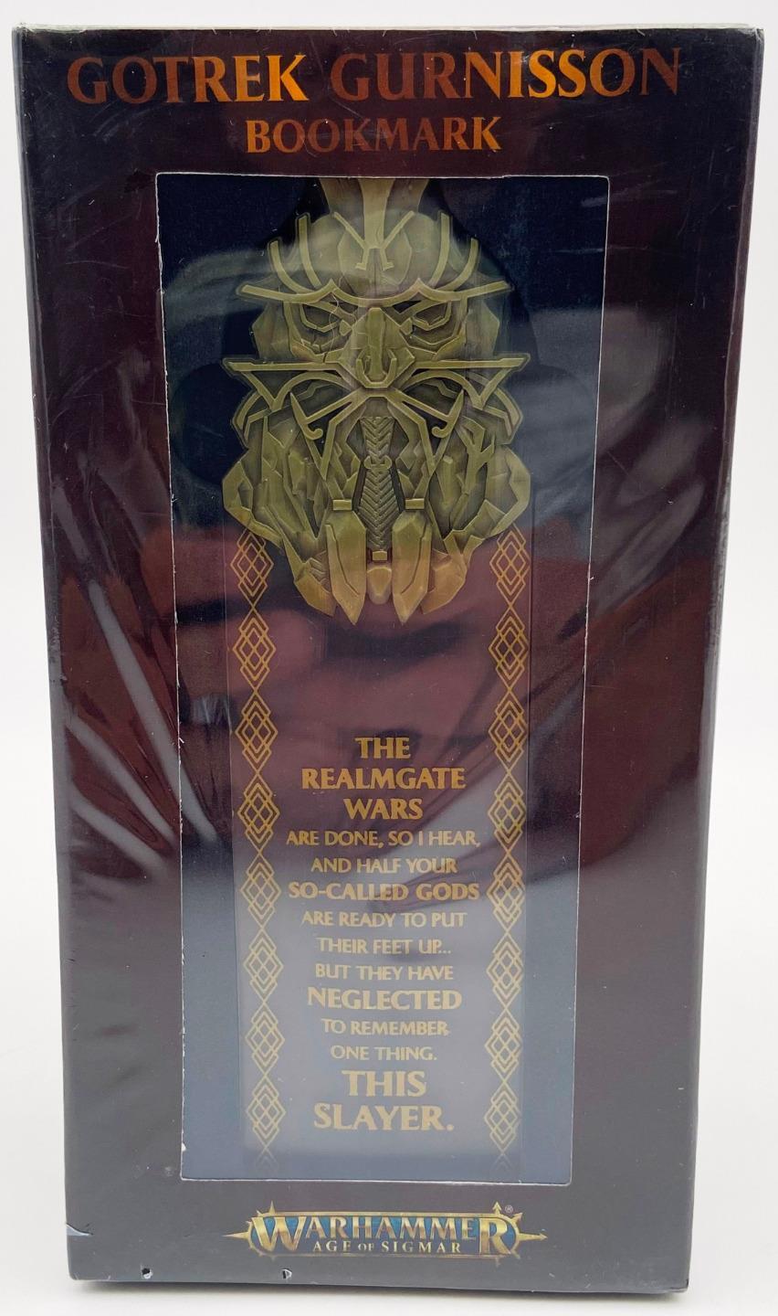 OOP Gotrek Gurnisson Bookmark Age of Sigmar Warhammer 40k AOS Fantasy ...