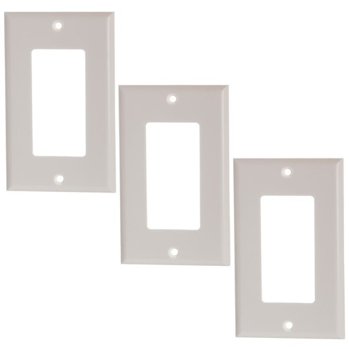 3x 1 Gang Standard Wall Plate Decora Style GFCI Rocker Switch Outlet ...
