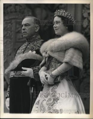 1939 Press Photo Queen Elizabeth with Canadian Prime Minister MacKenzie ...