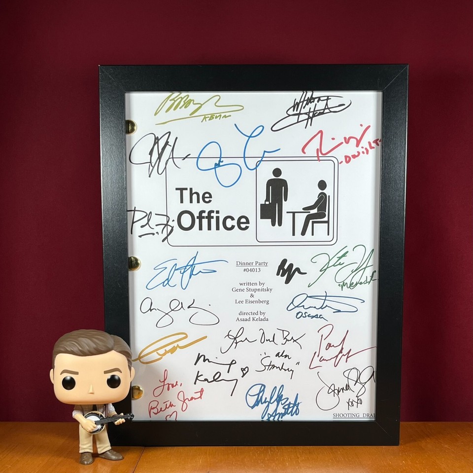 The Office Script Signed- Dinner Party- Autograph Reprints- Dunder ...