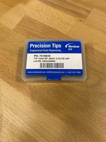 Nordson EFD Optimum® Stainless Steel Precision Dispensing Tip, 14 ga, 1 ...