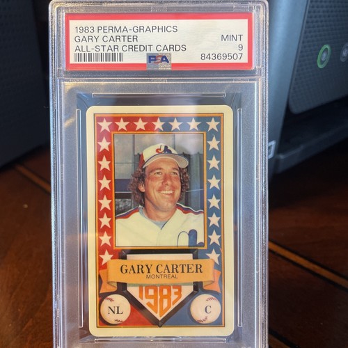 1983 Perma-Graphics/Topps Credit Cards All-Stars Gary Carter PSA 9 | eBay