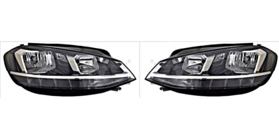 TYC Headlights Pair LED For VW Golf Alltrack Mk7 VII 12-21 5G1941006D ...