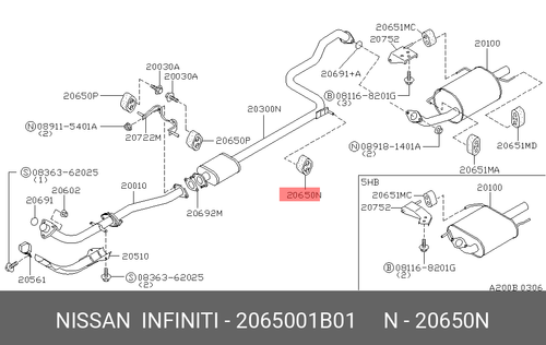 Genuine OE Insulator Assembly 2065001B01 , 20650-01B01 | eBay.de