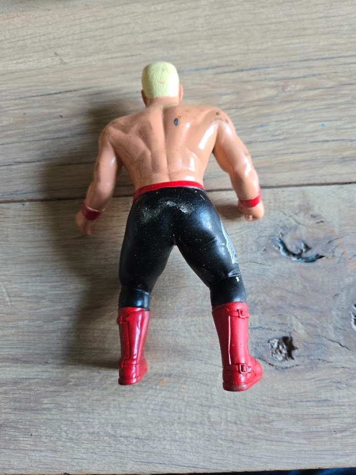 WCW STING OSFTM Toymakers Wrestling Figure BLACK RED RARE VARIANT wwf ...
