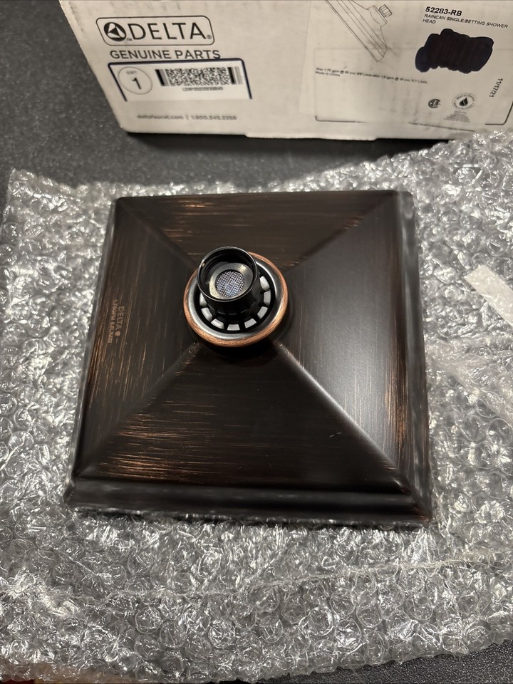 Delta Dryden 1-Spray 2.5 GPM 6.5” Fixed Shower Head Venetian Bronze ...