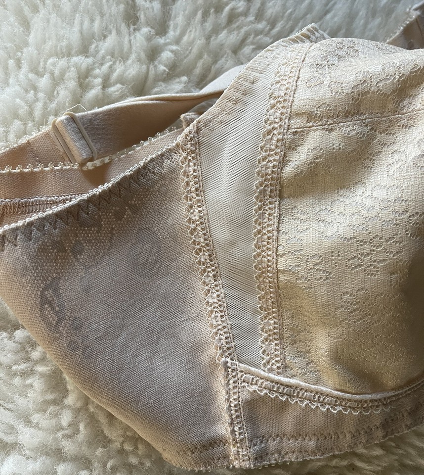 Playtex 18 Hour Bra 40DD Shoulder Comfort Lace Wireless Unpadded Bra ...