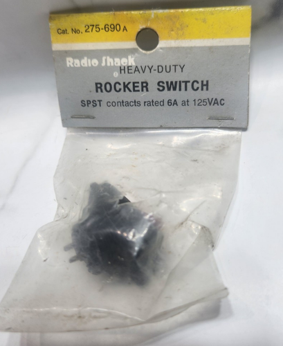 Radio Shack 275-690A Heavy Duty Rocker Switch SPST Contacts Rated 6A ...