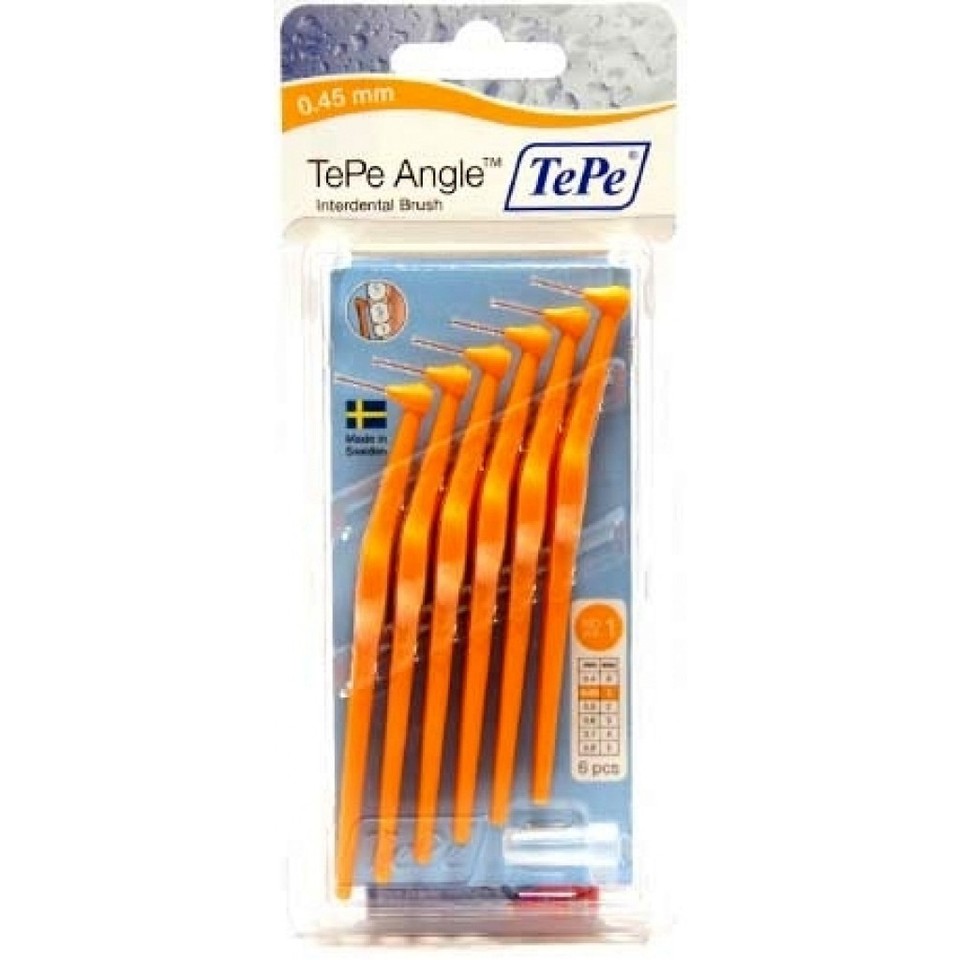 TePe Angle Interdental Brush Range 0.4mm to 0.8mm | eBay