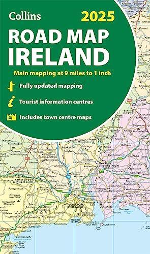 2025 Collins Road Map of Ireland by Collins Maps NEW Sheet map folded ...