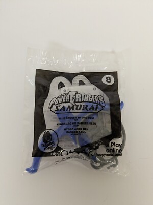 McDonalds 2012 Power Rangers Samurai Hydro Bow Blue Ranger #8 NEW Happy ...