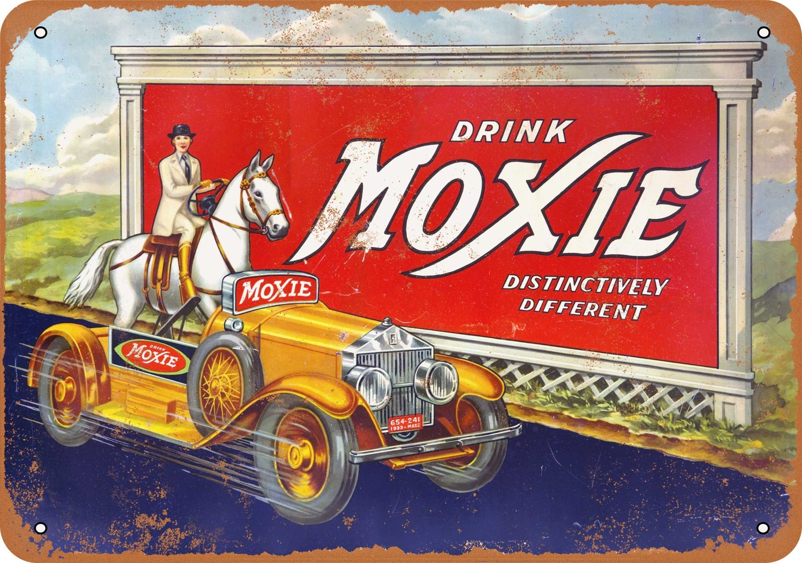 METAL SIGN - 1933 Drink Moxie - Vintage Look Reproduction | eBay