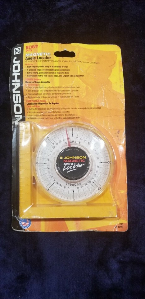 Johnson Level 700 Professional Magnetic Protractor Angle Locator | eBay