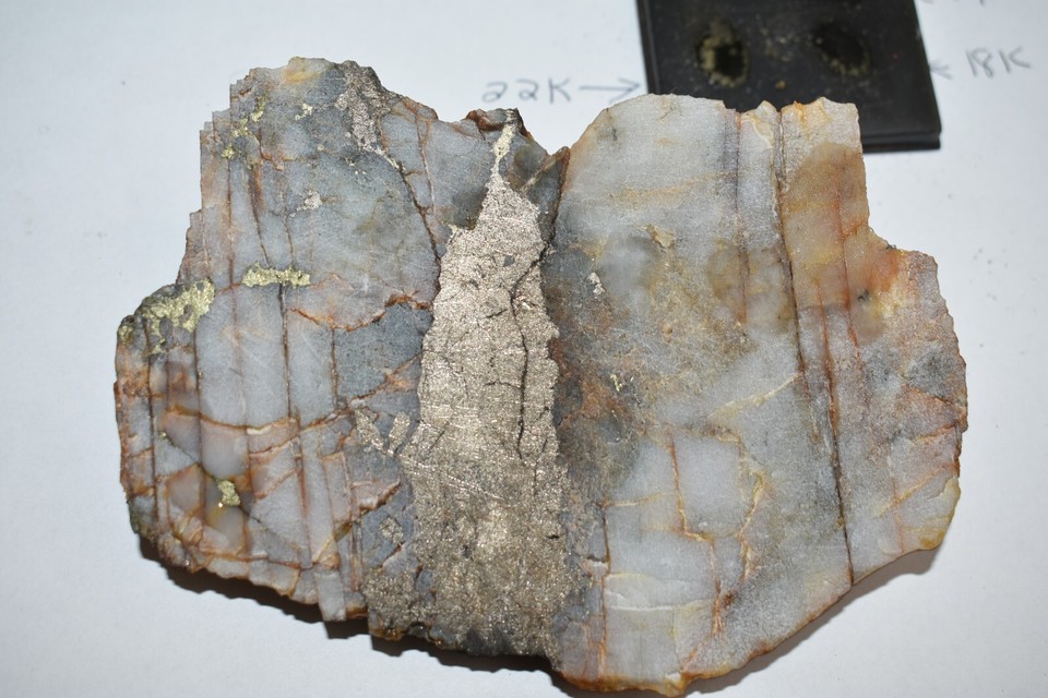 Gold Silver Quartz Ore 1800s Ore Knob Copper Mine North Carolina ...