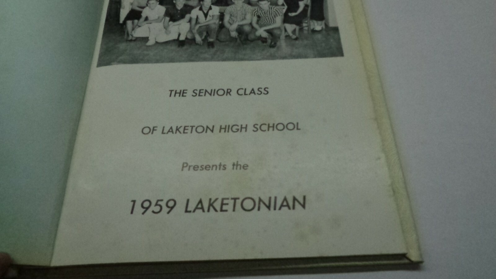 1959 Laketonian Year Book Laketon High School Yearbook Laketon Indiana ...