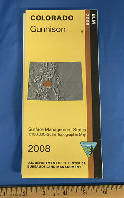 USGS BLM EDITION TOPOGRAPHIC MAP COLORADO - GUNNISON | eBay