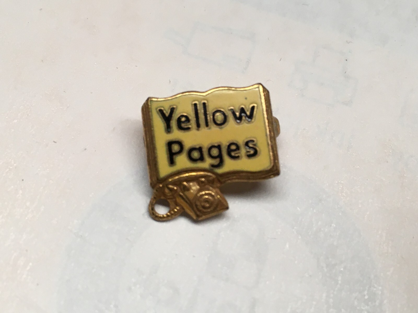 Vintage Yellow Pages Salesman's Pin 1/2” Dial Phone | eBay