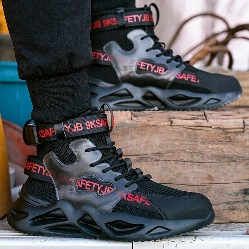 Safety Shoes Mens Steel Toe Sneakers Bulletproof Tactical Combat Work ...