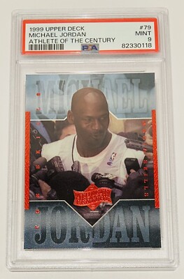 1999 Upper Deck Athletes Of The Century Michael Jordan #79 PSA 9 NBA ...