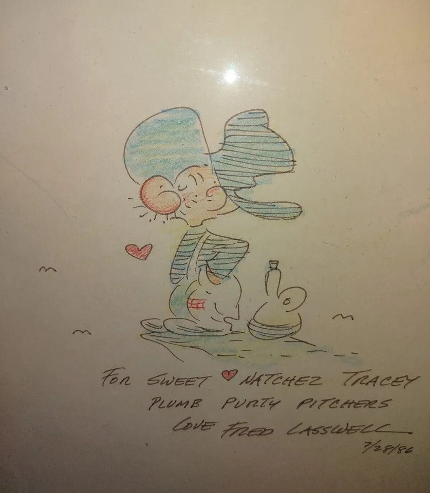 86' Snuffy By Fred Lasswell 17"X15" Framed Signed Matted Original ...