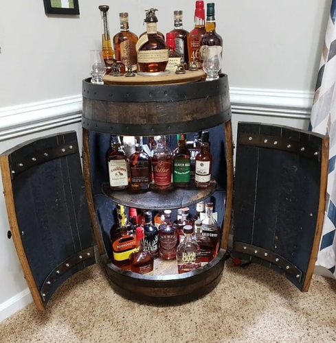 Whisky Barrel Scotch Reclaimed Cask - Drinks Cabinet - Oak Barrel ...