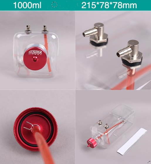 Transparent Fuel Tank for RC Gasoline Airplane 260/300/410/500/700/1000 ...