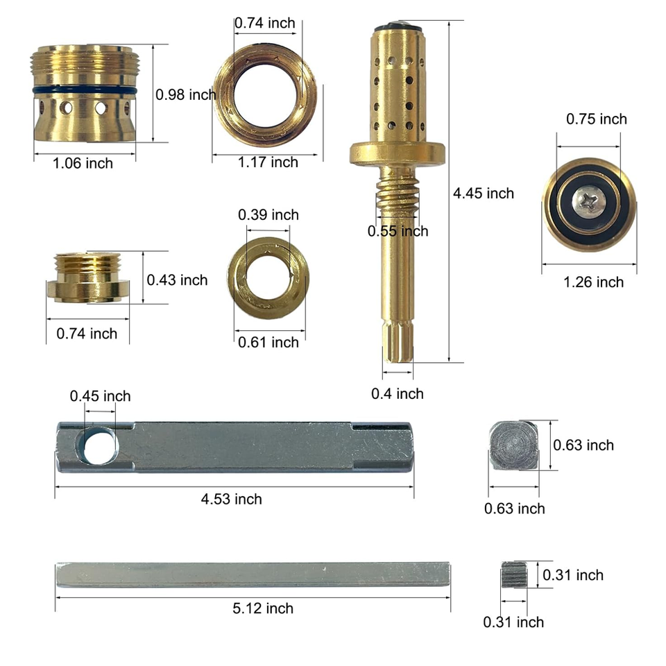 COMPLETE REBUILD KIT FOR SYMMONS TEMPTROL TA10 TA4 T-35 A/B W/ STEM ...