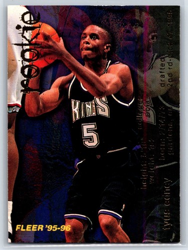 1995-96 Fleer Tyus Edney Rookie Sacramento Kings RC #290 | eBay