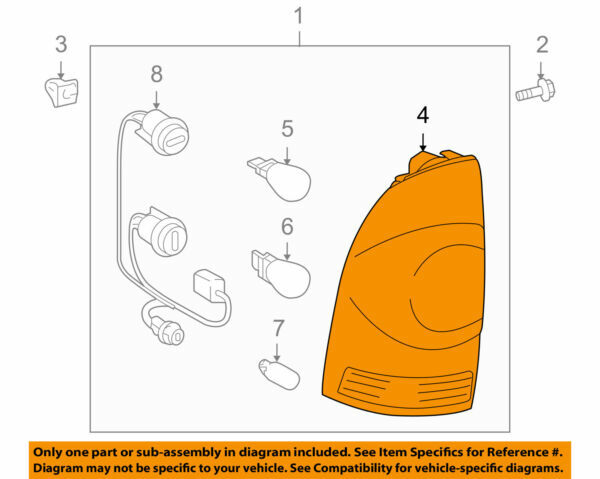 TOYOTA 8156104150 Genuine OEM Factory Original Lens for sale online | eBay