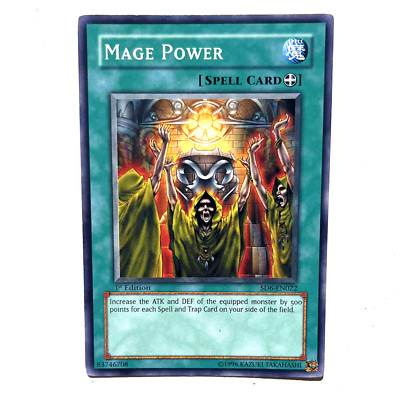Mage Power LP 1st Edition Common SD6-EN022 Yu-Gi-Oh! TCG See Photos | eBay