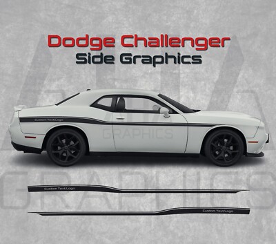 Dodge Challenger Side Graphics Decals Challenger Side Stripes Decals | eBay