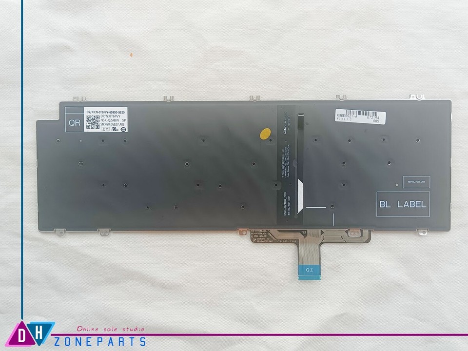 New Backlit Keyboard For DELL Latitude 5520 5521 5530 5531 Precision ...