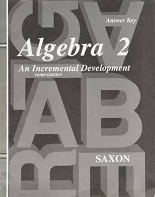 Answer Key for Saxon Algebra 2 - Paperback By John Saxon Jr - GOOD | eBay