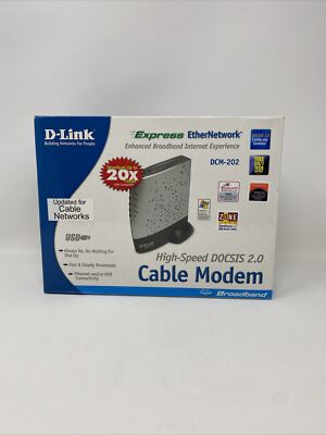 New in Open Box - D-LINK DCM-202 Broadband Cable Modem 840356080666| eBay