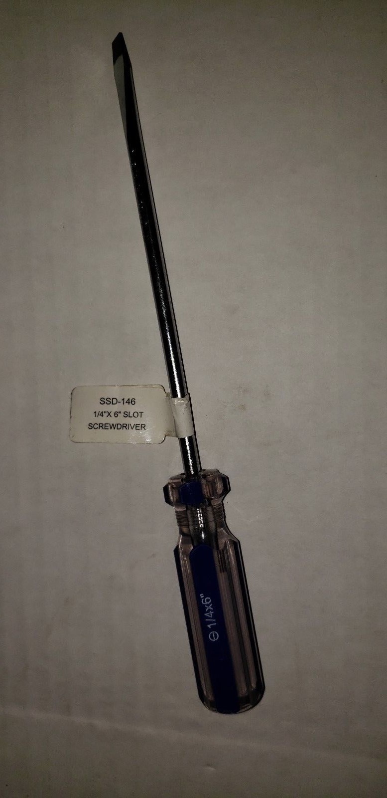 E0108 REGAL SLOTTED SCREWDRIVER 1/4" X 6" PN SSD-146 FLATSLOT TIP ...