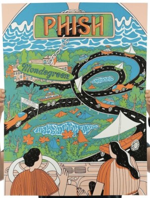 Phish Poster Mondegreen 8/15 8/16 8/17 8/18 Dover Delaware The ...