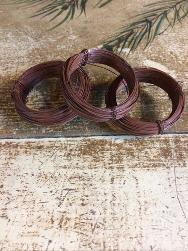 3 Rolls 24 Gauge Primitive Rust Rusty Tin Wire 150ft Holiday Craft ...