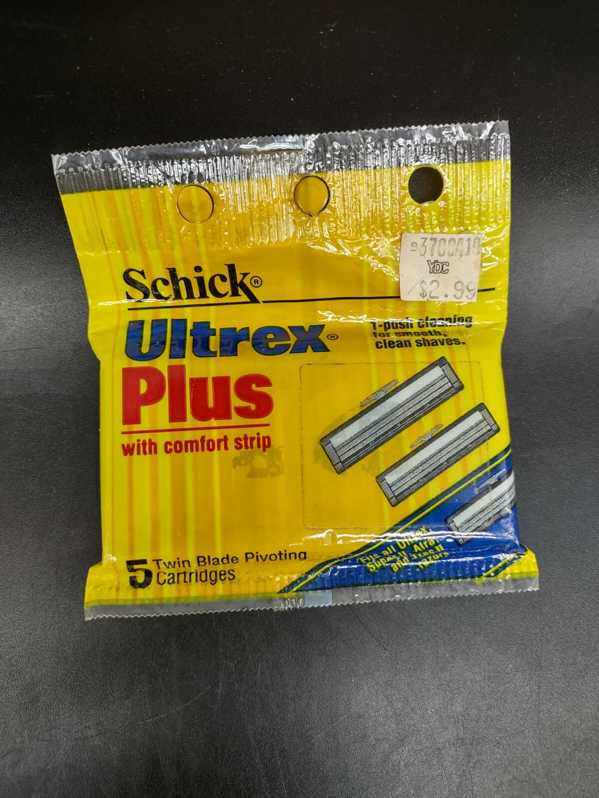 SCHICK ULTREX PLUS Pack of 5 Twin Blade Cartridges - Vintage New Old ...