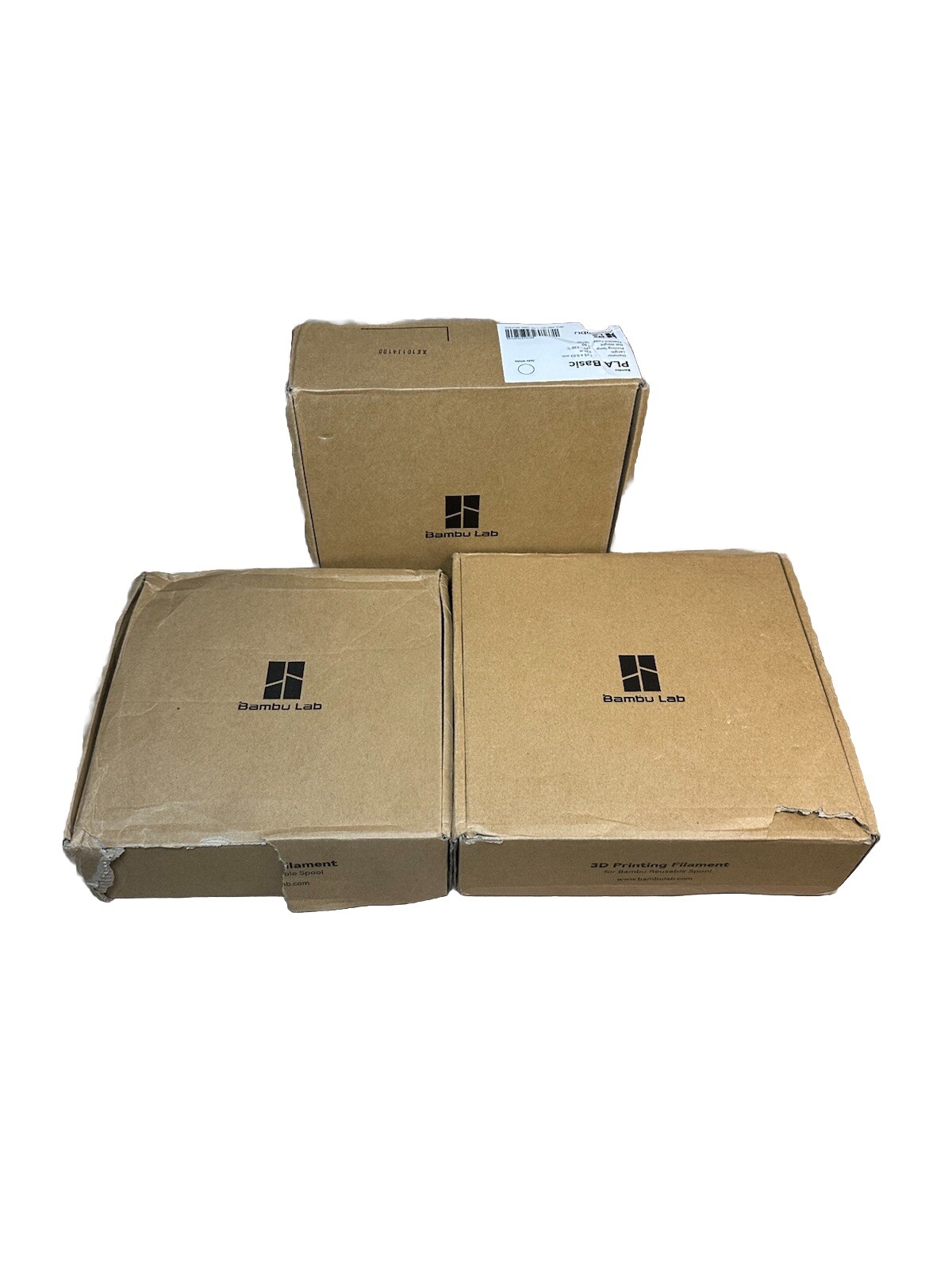 2x Bambu Lab PLA Basic 1.75 0.03mm (Jade White) & 1x Pla Matte (ivory ...