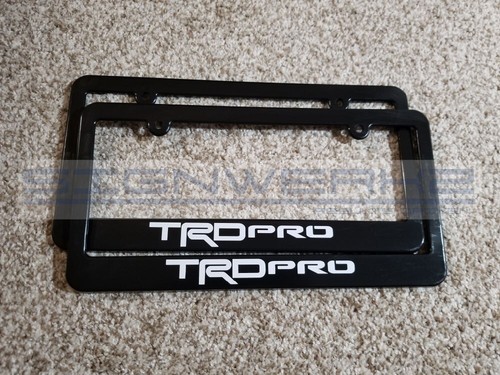 TRD Pro License Plate Frames Tundra Tacoma 4 runner New - Pair | eBay
