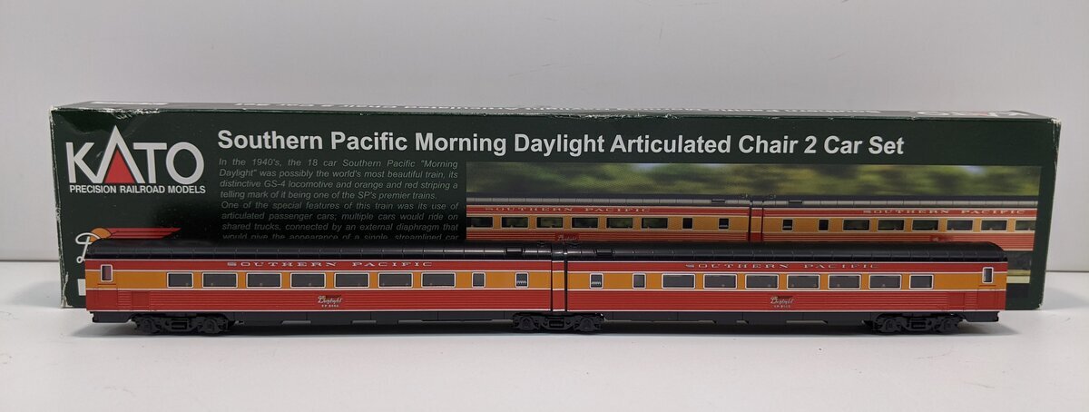 Kato 106-6305 N Southern Pacific 'Morning Daylight' Articulated Car Set ...