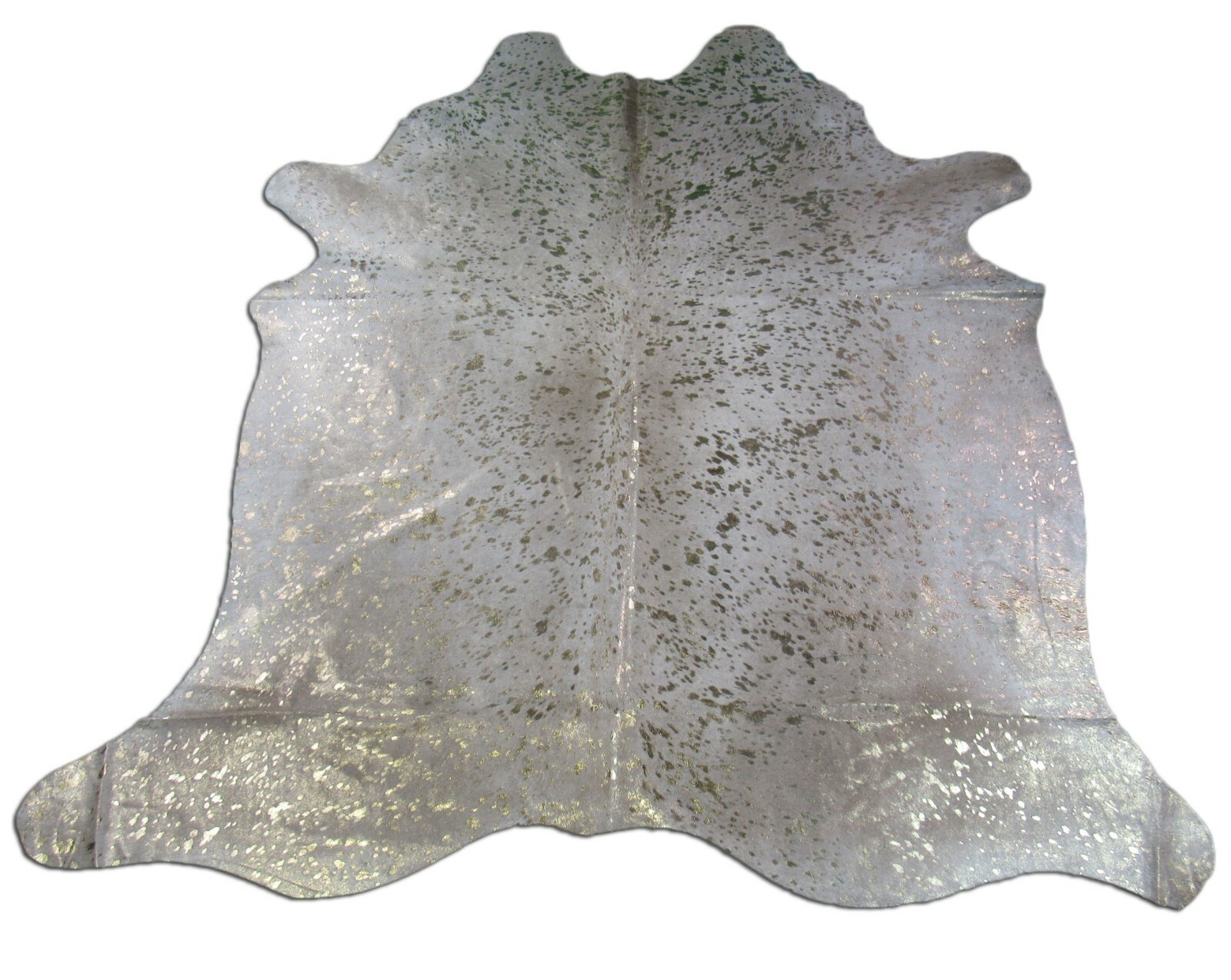 Gold Metallic Cowhide Rug Size: 7' X 6.5' Gold Metallic Cowhide Rug | eBay