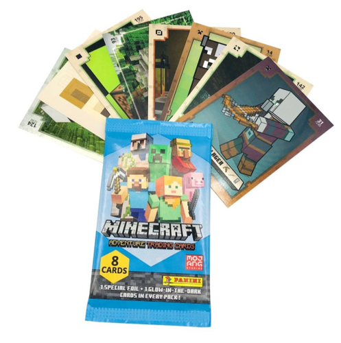 Minecraft Adventure Trading Cards Booster 8 cartes collection Panini ...