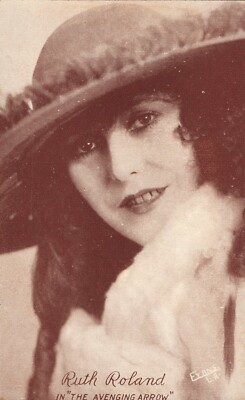 Ruth Roland Actress 1921 Silent Western Film Serial The Avenging Arrow Postcard | eBay