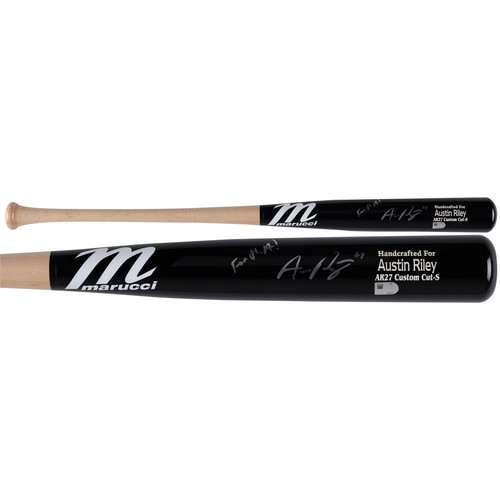 Austin Riley Atlanta Braves Signed Marucci Game Model Bat with "For The ...