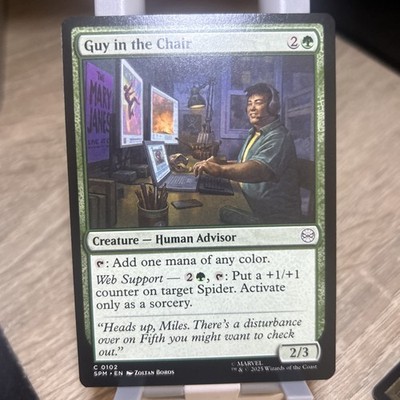 NM Guy in the Chair, MTG, Marvel's Spider-Man, Magic the Gathering, 102 ...