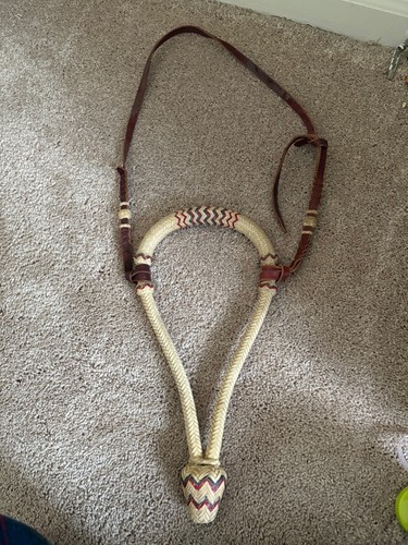 Jose Ortiz Rawhide Hackamore with Horsehair Mecate | eBay