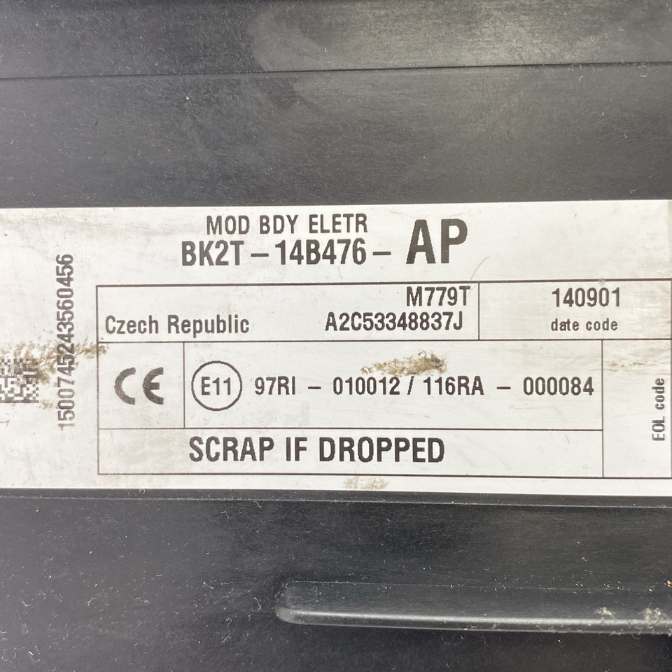 FORD TRANSIT MK8 TRANSIT CUSTOM 2013-2018 BCM BODY CONTROL MODULE BK2T ...